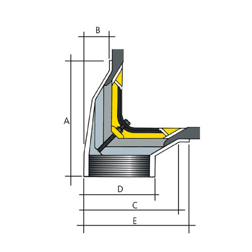Two-Way Parapet Outlet