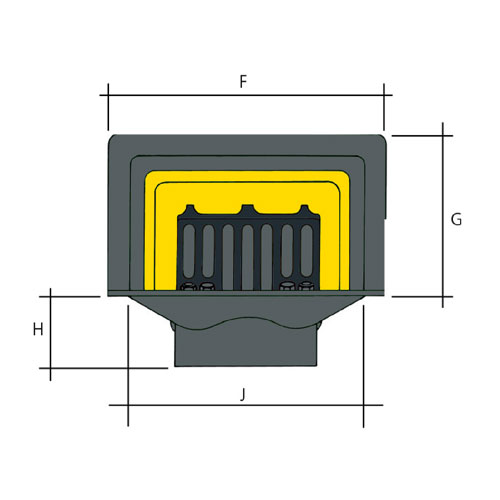 Two-Way Parapet Outlet
