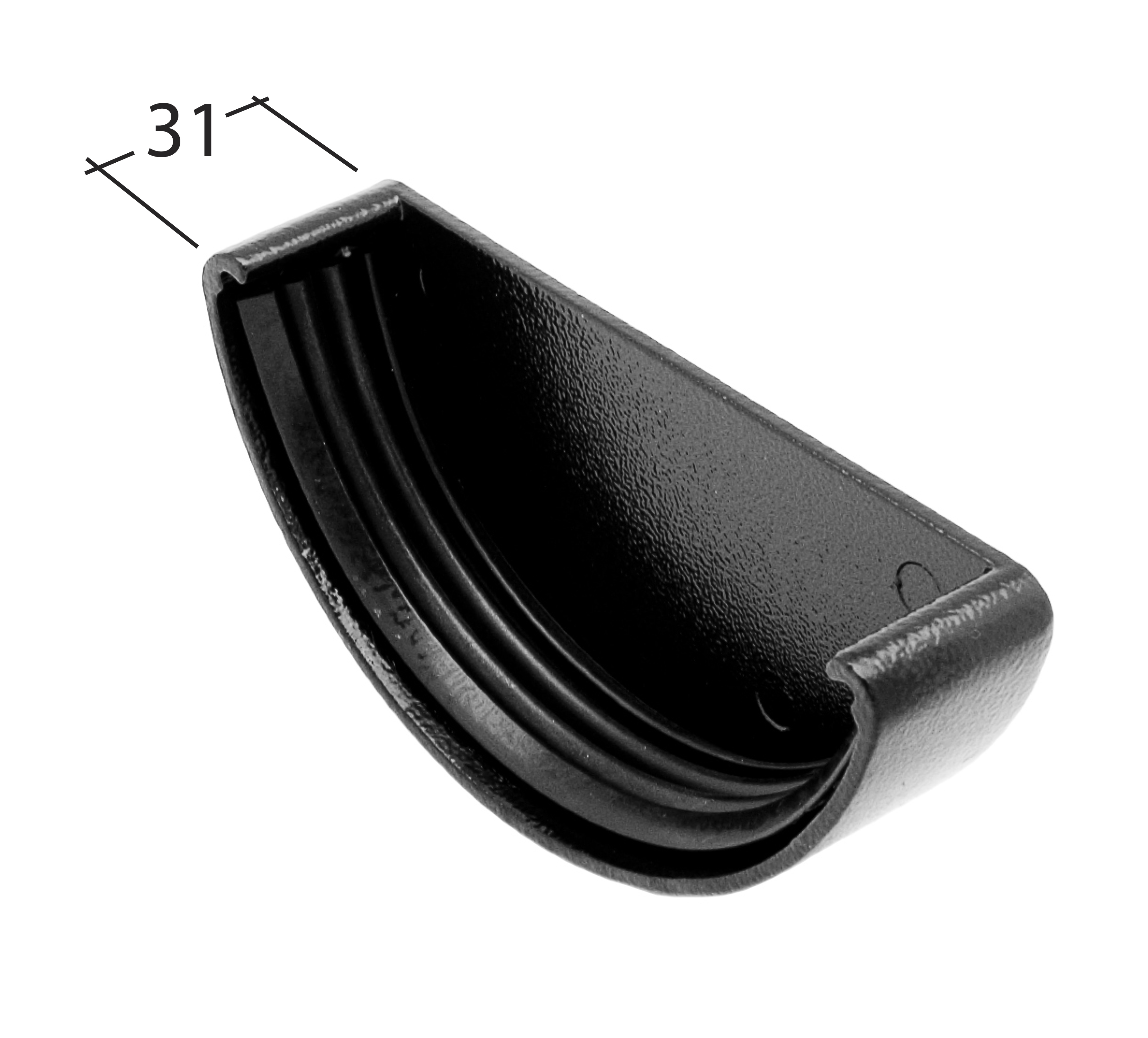 Evolve Half Round External Stop End