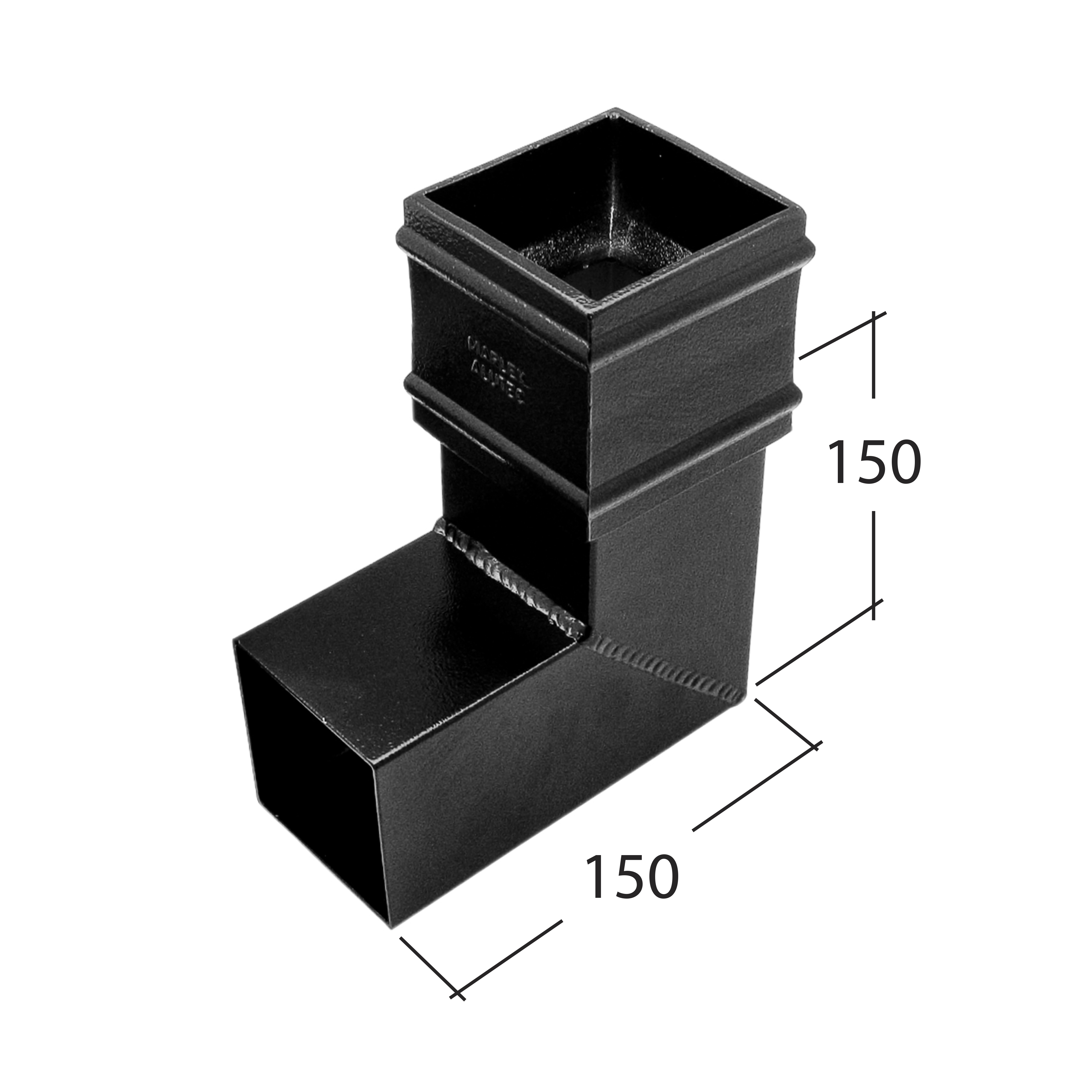 Aluminium Downpipe system - Traditional square From Marley Alutec
