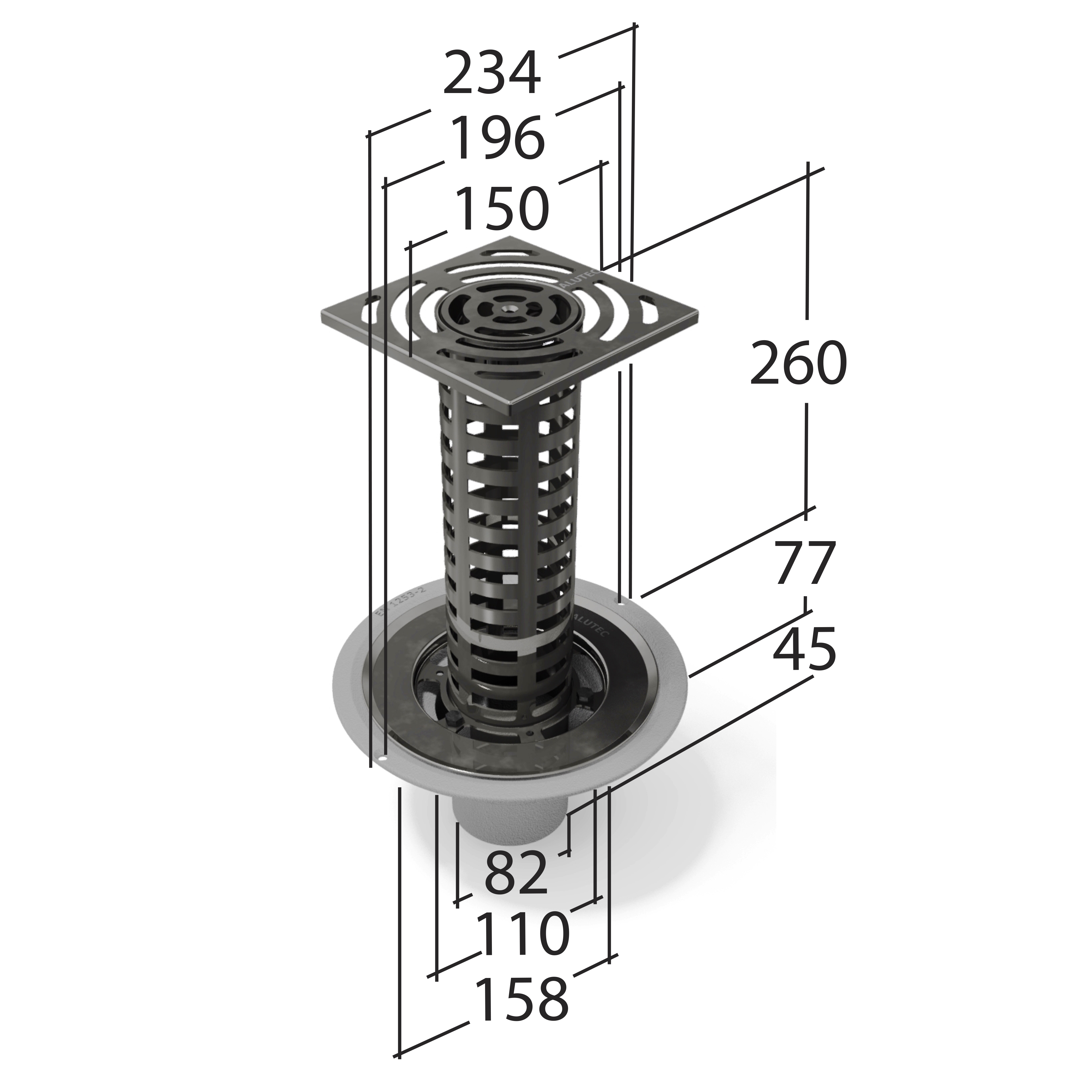 Balcony Roof Outlet Range From Marley Alutec