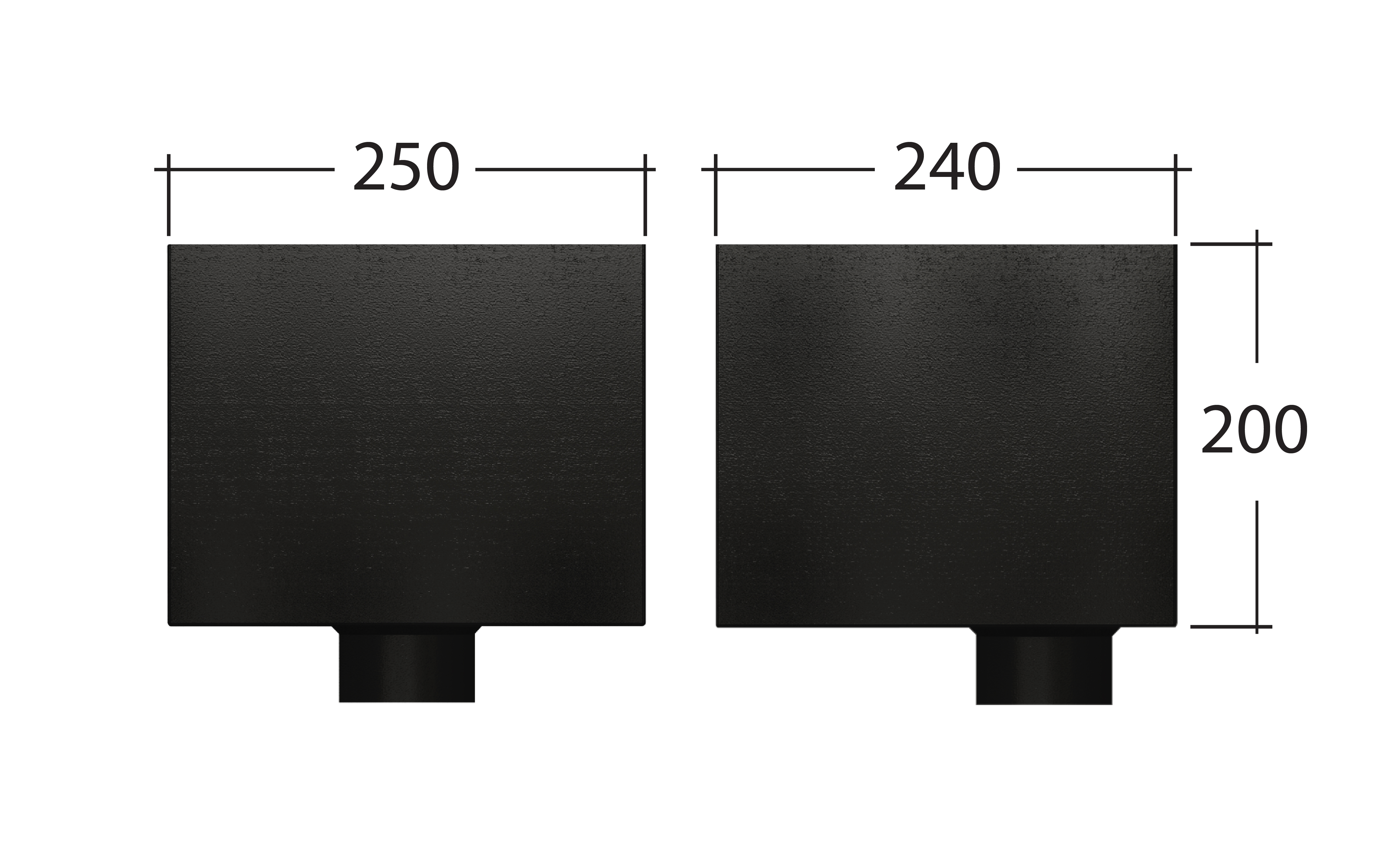 Flushfit 102x76mm Rectangle Standard Hopper Head